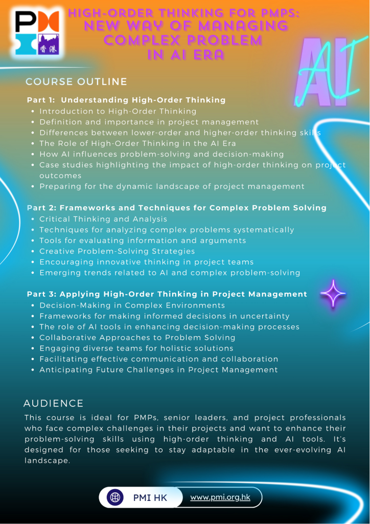 High-Order Thinking for PMPs: New Way of Managing Complex Problem in AI ...