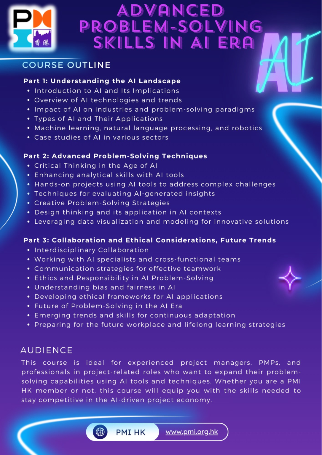 Advanced Problem-Solving Skills in AI Era – PMI Hong Kong Chapter